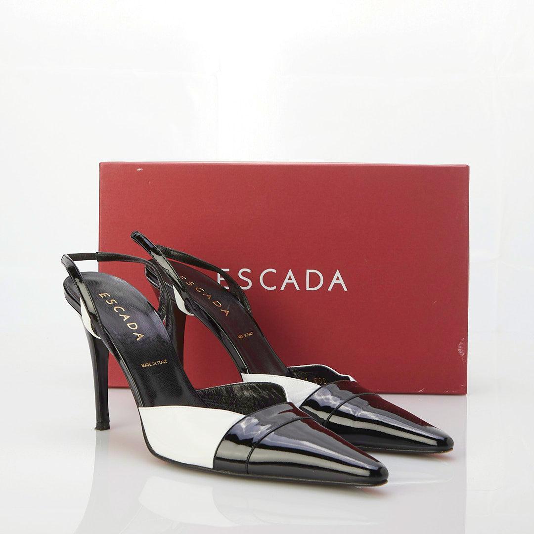 Escada Patent Leather Slingback Shoe UK Size 7 – Ava & Iva